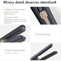 China 2-in-1 Cordless USB Hair Straightener Curler 10000mAh Battery Mini Portable Flat Iron LCD Display Ceramic Plate RV Hotel Travel for sale