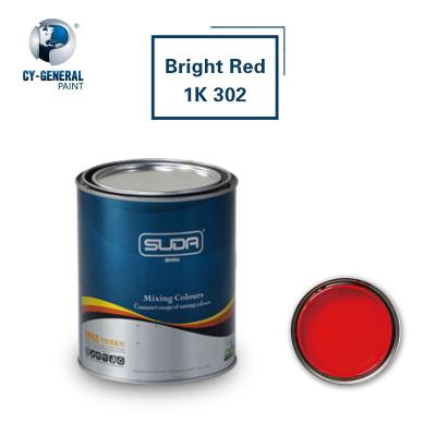 China Bright Red 1k Car Spray Paint High Gloss Custom Car Paint UV Resistance Autobody for sale