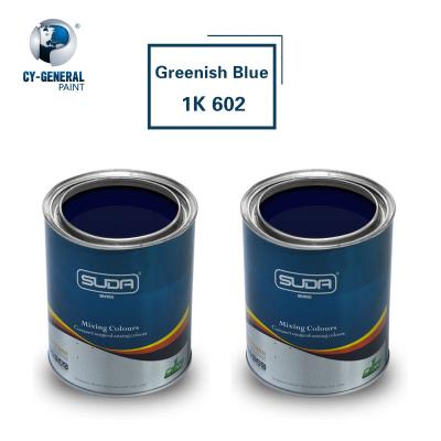 China Strong Covering 1K Basecoat Greenish Blue Acrylic Auto Primer Spray Paint for sale