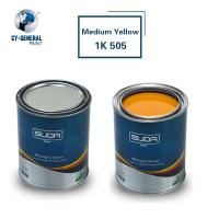 China Medium Yellow 1K Basecoat High Strength Acrylic Clear Coat Automotive No Weathering for sale