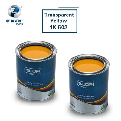 China Transparent Yellow 1k Acrylic Car Paint Liquid Acrylic Paint Car Interior for sale
