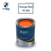 China Orange Red 1K Basecoat Acrylic Automotive Clear Coat for sale
