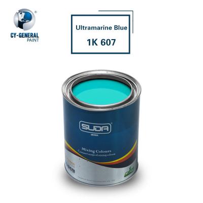 China Strong Hiding Power 1K Ultramarine Blue Acrylic Automotive Paint for sale