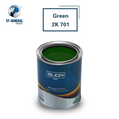 China Gloss 2k Acrylic Car Paint High Coverage Car Paint Green Metal Paint for sale