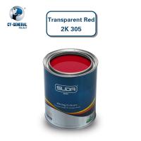 China Red Acrylic 2K Topcoat Polyester Transparent Car Paint 4L for sale