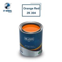 China Orange Red 2k Automotive Clear Coat Gloss High Coverage Car Paint Refinishing for sale