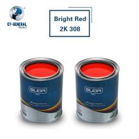 China Bright Red 2K Topcoat Acrylic Coating Auto Paint Automotive Collision And Refinishing for sale