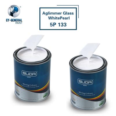 China Metal Aglimmer Pearlized Paint Longevity Crystal White Car Paint for sale
