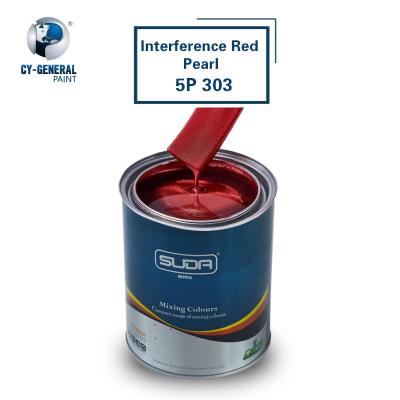 China Longevity Red Pearl Metallic Car Paint Longevity Auto Body Paint for sale