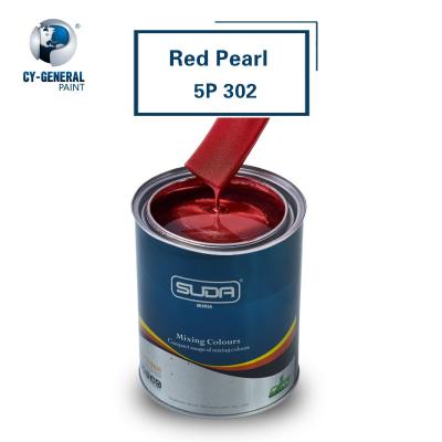 China Brilliant Red Aesthetic Pearl Paint Spray Booth Car Painting for sale
