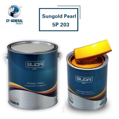 China Fast Drying Pearl Paint Weathering Resistant Sungold Car Acrylic Coating for sale