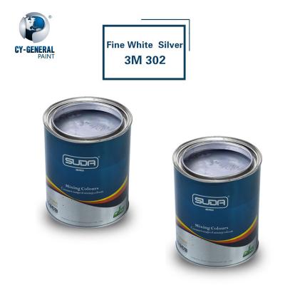 China Chemical Resistant Silver Paint Car Paint White Automotive Paint for sale