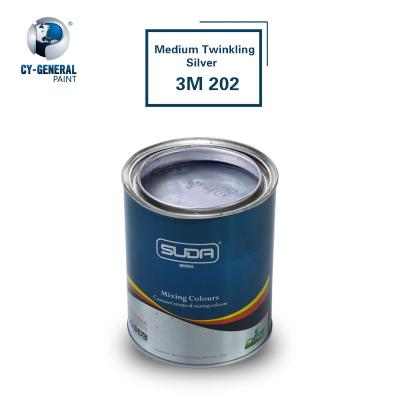China Medium Twinkling Adhesive Silver Paint Auto Paint Car Coating Spray Liquid for sale