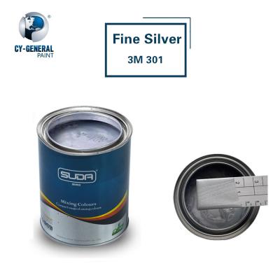 China 1K Fine Silver Paint Automotive Car Paint Repair Coat 4L for sale