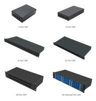 China Rack/Wall Mount 4-48 Port ODF Fiber Optic Termination Box with SC/LC/ST/FC Connectors for sale