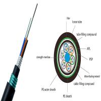 China 72 Cores GYTA53 Direct Buried Armored Fiber Optic Cable Stranded Loose Tube 9.5mm for sale