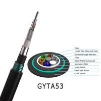 China GYXTC8S Outdoor Fiber Optic Cable Central Tube Self Support Armored Aerial 2-144 Core for sale