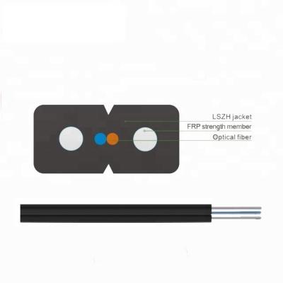 China Butterfly FTTH Fiber Optic Cable 2-Core 4-Core G657A1/A2 Single Mode 3.0×2.0mm for sale