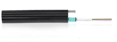 China 12 Core Self Supporting Aerial Fiber Optic Cable GYXTC8S Outdoor 8.3mm Black PE Sheath for sale