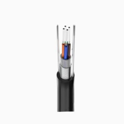 China 2-12 Cores Uni-Loose Tube Parallel Wires Optical Cable Cst Fiber Optic Outdoor Aerial for sale