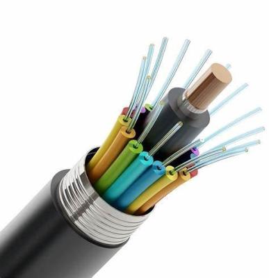 China Single Mode Direct Buried Fiber Optic Cable 2-288 Core 9.5x18.3mm with Steel Armour for Outdoor Communication for sale