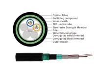 China Outdoor Fiber Optic Cable GYTS53 Direct Buried Armored 4-288 Core SM for sale