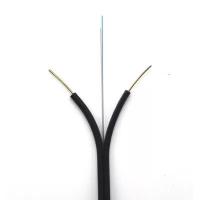 China Low Smoke FRP Flat FTTH Drop Cable 4 Core Singlemode G657A1 G652D - 4.0×2.0mm Diameter, 1500N Tensile Strength for sale