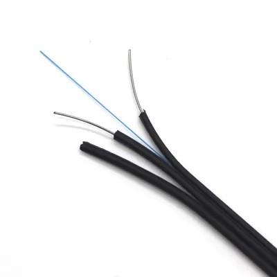 China GJXH LSZH Fiber Optic Drop Cable 2 Core G652D G657A1 Indoor FTTH 4.0x2.0mm for sale