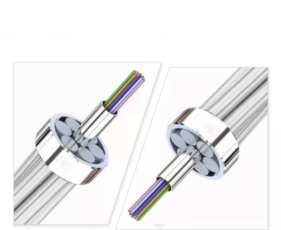 China OPGW Optical Ground Wire 36 Core Aerial Fiber Cable 14.6mm Diameter 120mm² Sectional Area for sale