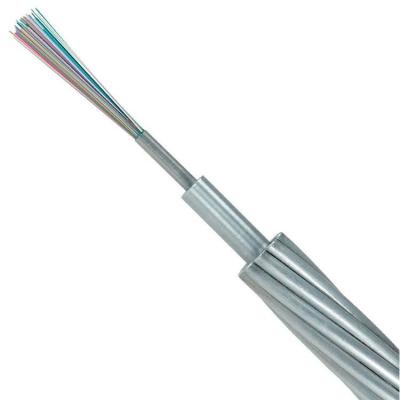 China Customized Aluminum Clad Steel OPGW Fiber Optic Cable - 14.5mm Diameter, 16 Cores for FTTH FTTB Networks for sale