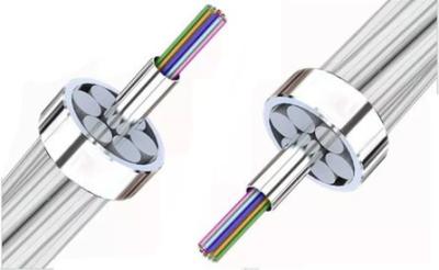 China Multi Mode PBT OPGW Optical Ground Wire 20mm Diameter 205kN RTS Fiber Optic Cable for sale