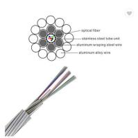 China 24 48 Core OPGW Fiber Optic Cable Single Mode G652D Aerial Ground Wire for sale