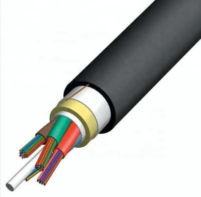 China ADSS Outdoor Aerial Fiber Optic Cable 2-24 Core Loose Tube with 90KN Tensile Strength and 1500m Span for sale