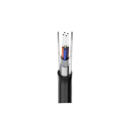 China Central UniTube GYXTW Single Mode Fiber Optic Cable with Corrugated Steel Armor for Duct and Aerial Installation for sale