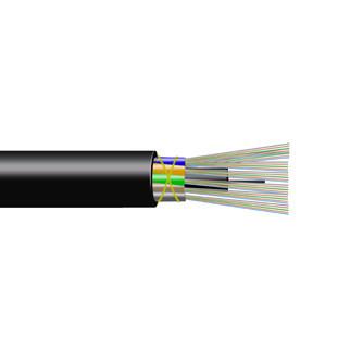 China Black Lightweight Air Blown Fiber Optic Cable 4.3mm to 7.6mm Diameter for Low-Friction Duct Deployment for sale
