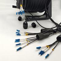 China Retractable Tactical Fiber Optic Cable 100m 200m 500m Armored Patch Cord with Portable Reel for Field Deployment for sale