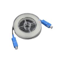China Transparent FTTH Adhesive Invisible Fiber Optic Cable G652D G657A1 G657A2 G657B3 G655 - 1kg/km Weight, 40N Tensile Strength for sale