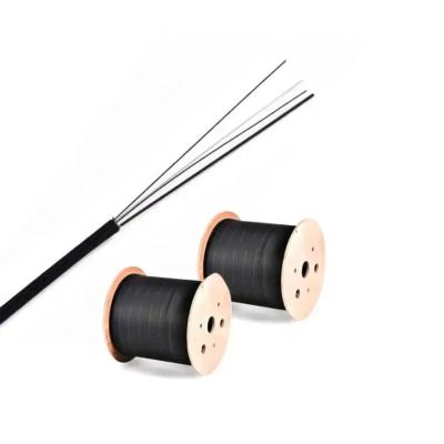 China GJXH 1 Core FTTH Drop Cable Single Mode G657A2 LSZH Jacket Steel Strength Member Indoor Butterfly Fiber Optic Cable for sale