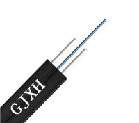 China GJXH 1 Core FTTH Drop Cable Single Mode G657A2 LSZH Jacket Steel Strength Member Indoor Butterfly Fiber Optic Cable for sale