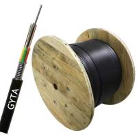 China GYTA Single Mode Fiber Optic Cable G652D 4/12/24/48/96/144/288 Core Aluminum Armored Outdoor Aerial Duct Optical Communication Cable CE ISO ROHS Factory Price for sale