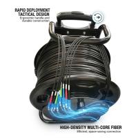 China Outdoor 6 Core Single Mode G652D Fiber Optic Cable Armored Loose Tube Direct Burial Telecommunications Cable for sale