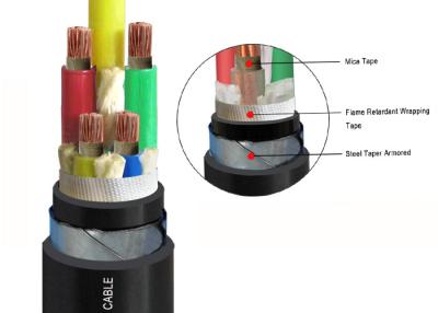 China 4 Cores FRC Power Fire Resistant Cable 600 Volt 1000 Volt With Mica Tape Screen for sale