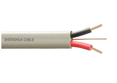 China Flat Building Electrical Cable Wire Earth Annealed Solid / Stranded Copper Conductor for sale