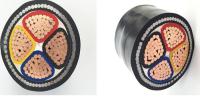 China Copper Conductor LV Armoured Electrical Cable , 4 Cores Steel Wire Armored Cable for sale