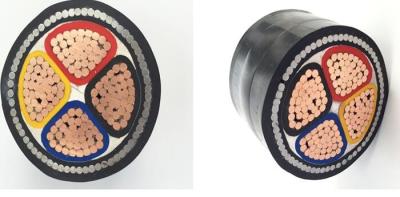 China Copper Conductor LV Armoured Electrical Cable , 4 Cores Steel Wire Armored Cable for sale