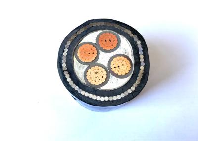 China AWA PVC Sheathed Four Cores Steel Electrical Cable Wire for sale