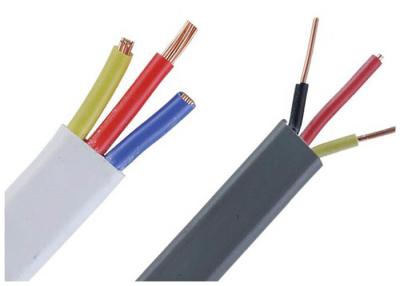 China Twin and Earthing Flat Electrical PVC Insulation Wire With BS standard 6004 2 x 2.5 + 1 x 1.5mm2 for sale