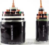 China XLPE Insulated Black PVC Power Cable Copper / Aluminum Conductor for sale