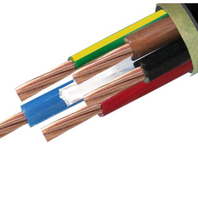 China Black H07RN-F 1.5mm2 Rubber Sheathed Cable Flexible Copper Conductor Factory for sale