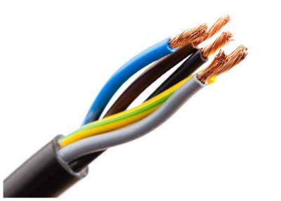 China Five Cores Electrical Cable Wire Commercial PVC Insulation Wire ISO Approval for sale
